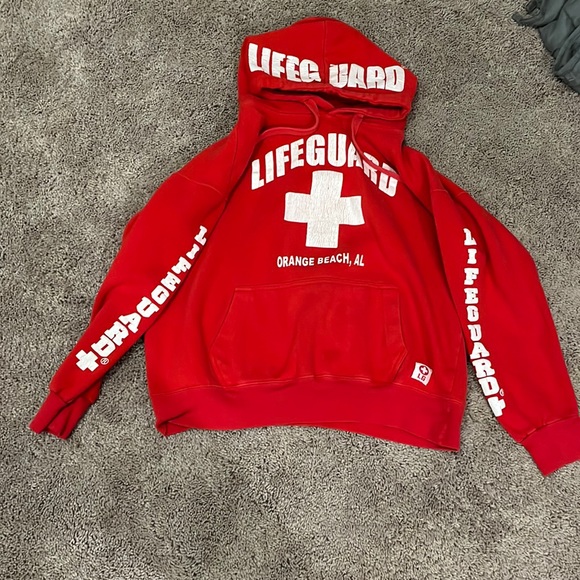 Jackets & Coats | Red Lifeguard Jacket Barley Worn But Kinda Old | Poshmark